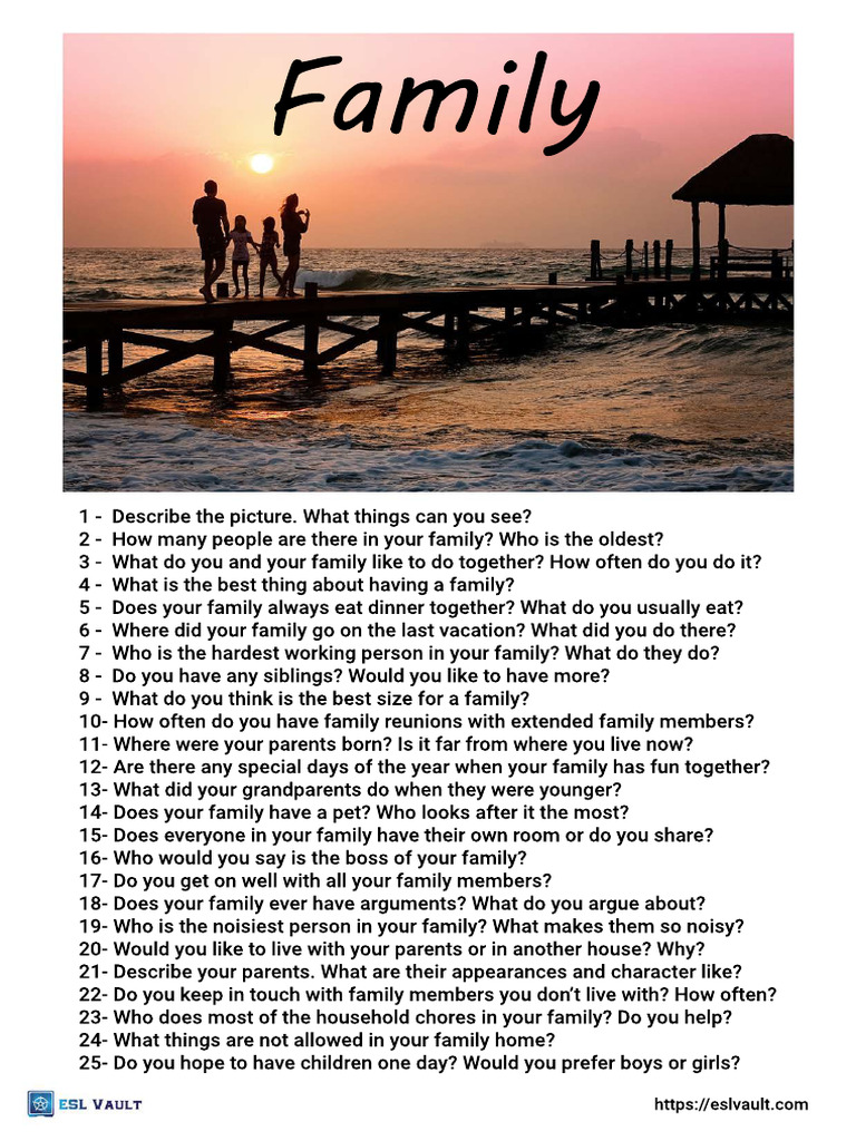 25 Family Conversation Questions | PDF