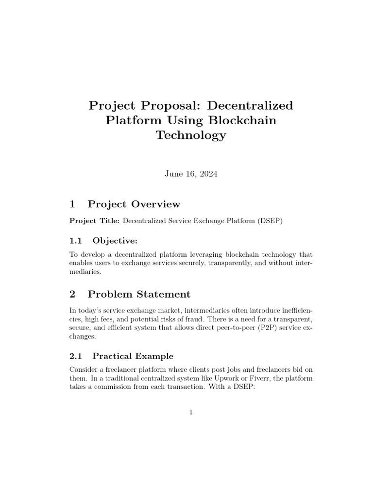 Project Proposal Template | PDF | Peer To Peer | Computing