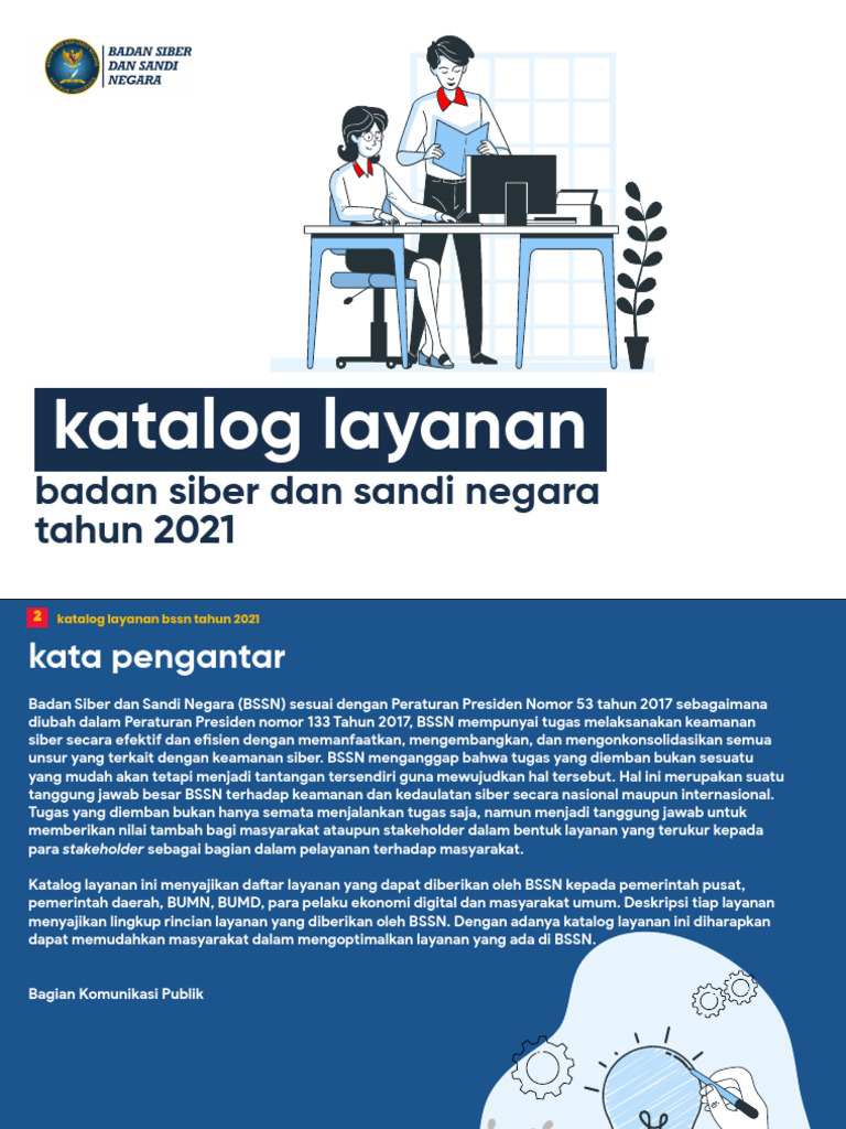 Katalog Layanan BSSN | PDF | Komputer