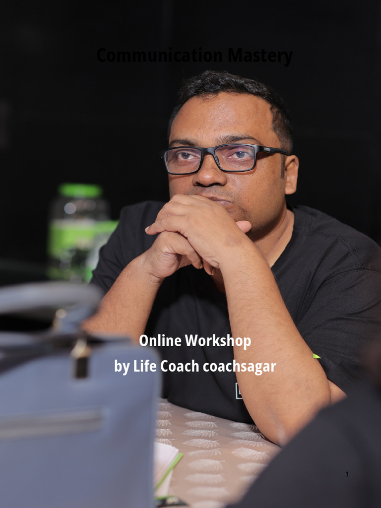 Session 1 PDF | PDF | Communication | Nonverbal Communication