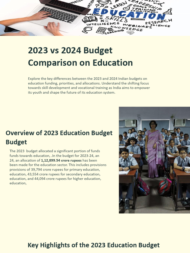 2023 vs 2024 Budget Comparison on Education 1 | PDF | Vocational Education | Science, Technology ...