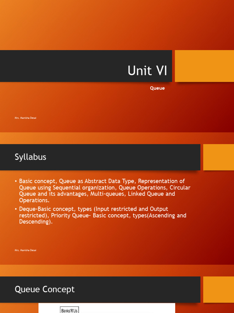 Unit Vi Pdf Queue Abstract Data Type Computer Programming