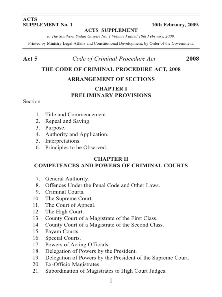 Criminal Procedure Act | PDF | Bail | Criminal Procedure In South Africa