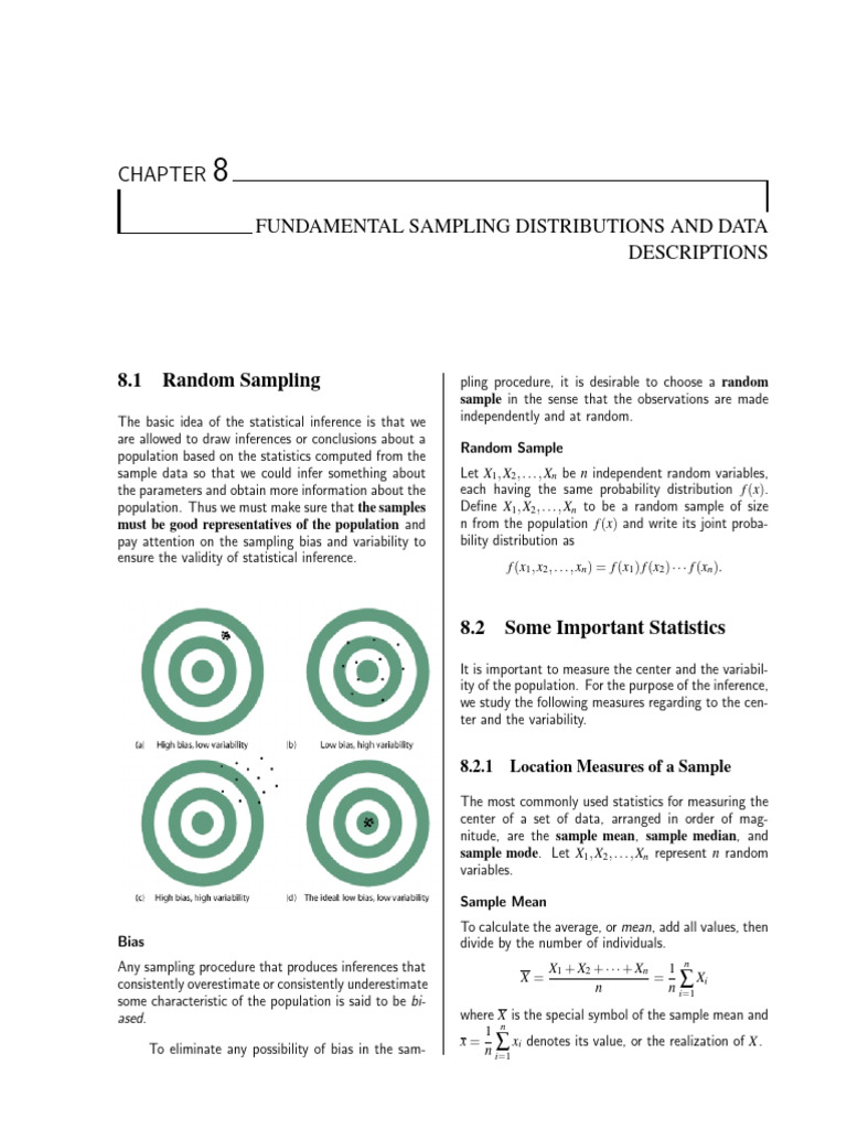 c08_sampling | Download Free PDF | Mode (Statistics) | Standard Deviation