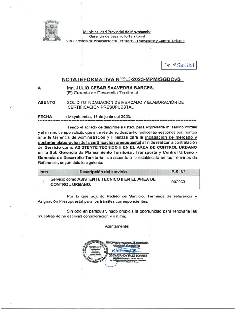 Nota Informativa | PDF