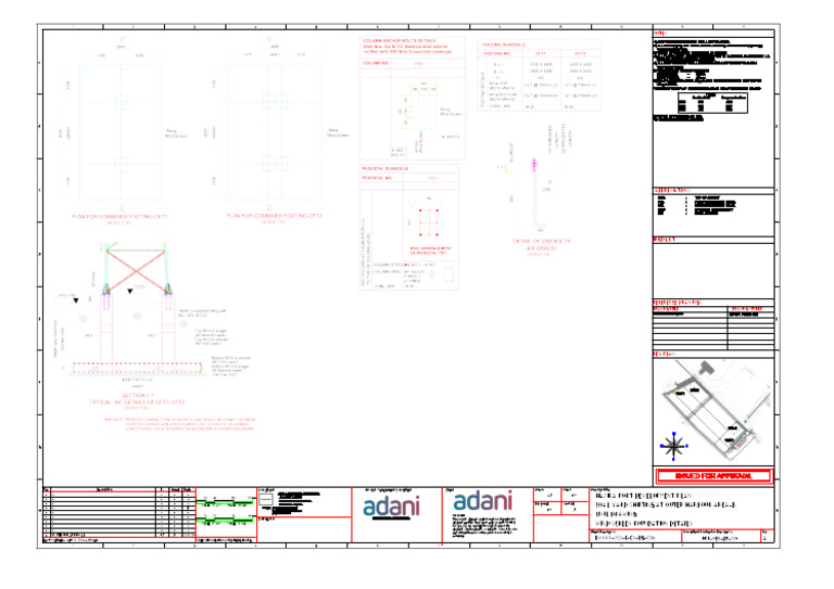 B20B1 200 E CV DG XXX - RA - Wind Screen Foundation Details - 2024!02!20 FDN LOAD DATA | PDF