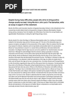 Samaritan Essays Answers | PDF | Corruption | Bribery