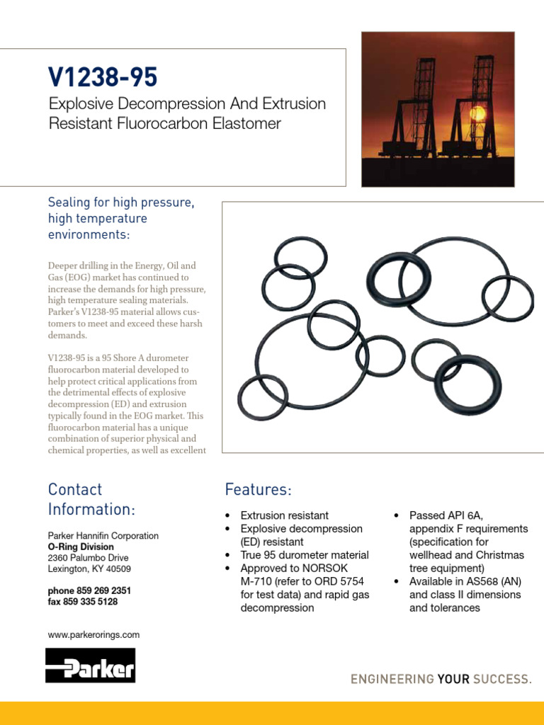 Explosive Decompression and Extrusion Resistant Fluorocarbon Elastomer ...