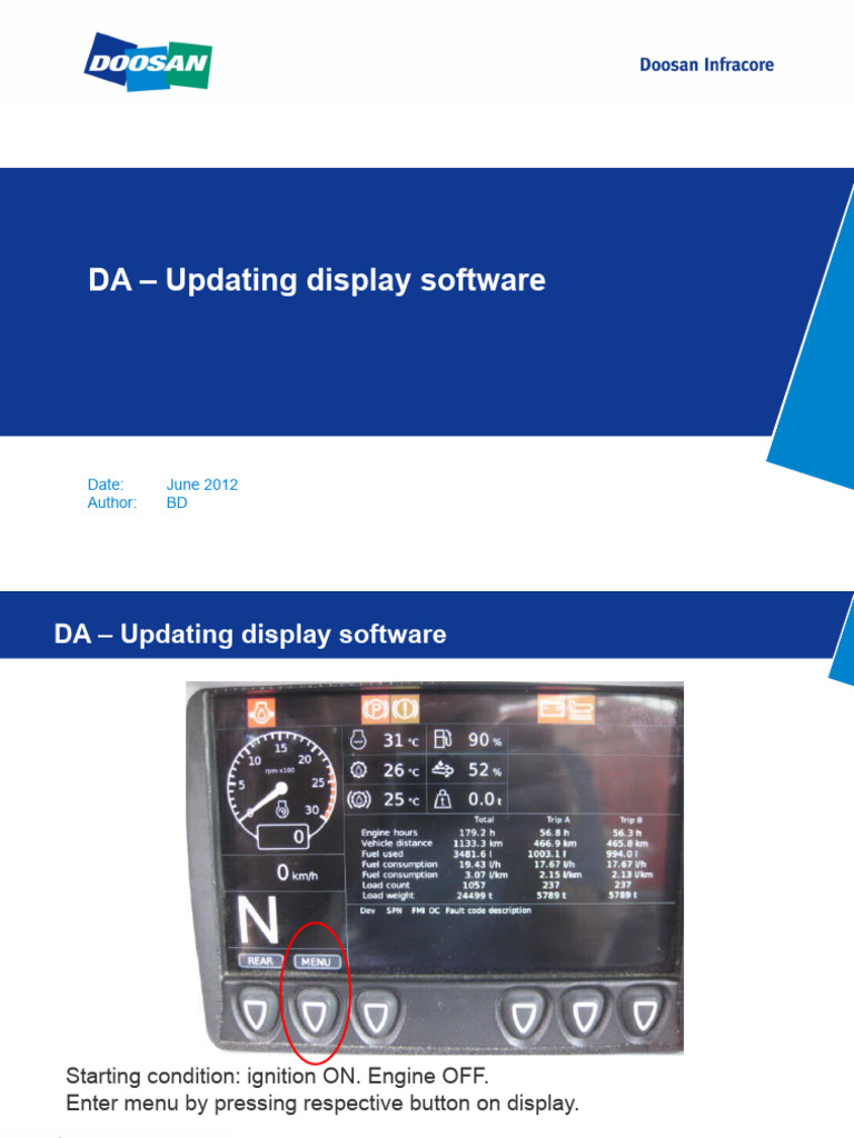 DA Display Update Procedure | PDF | System Software | Software
