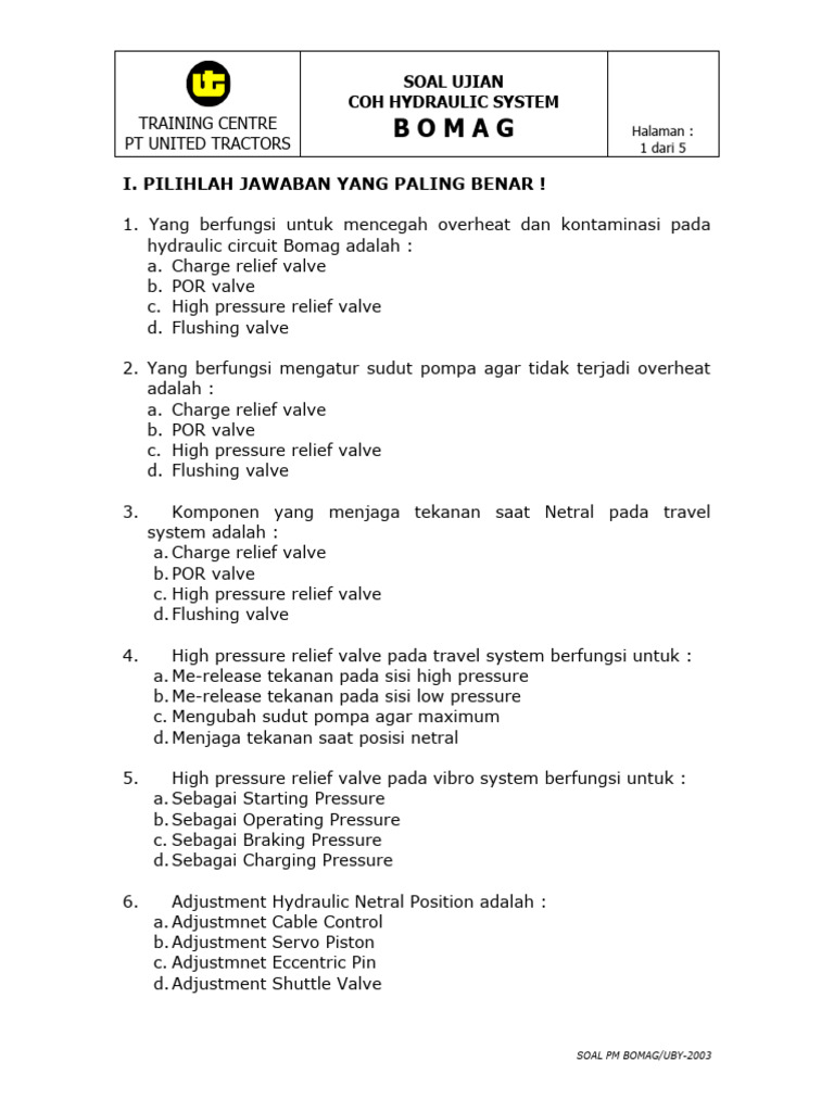 Coh Hyd Syst Bomag | PDF | Komputer