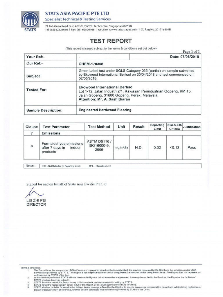 Emission Testing Report | PDF