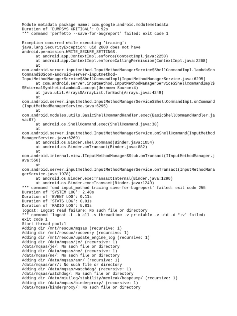 Bugreport Fog - in TKQ1.221114.001 2024 01 16 00 15 53 Dumpstate - Log 20718 | PDF | Java ...