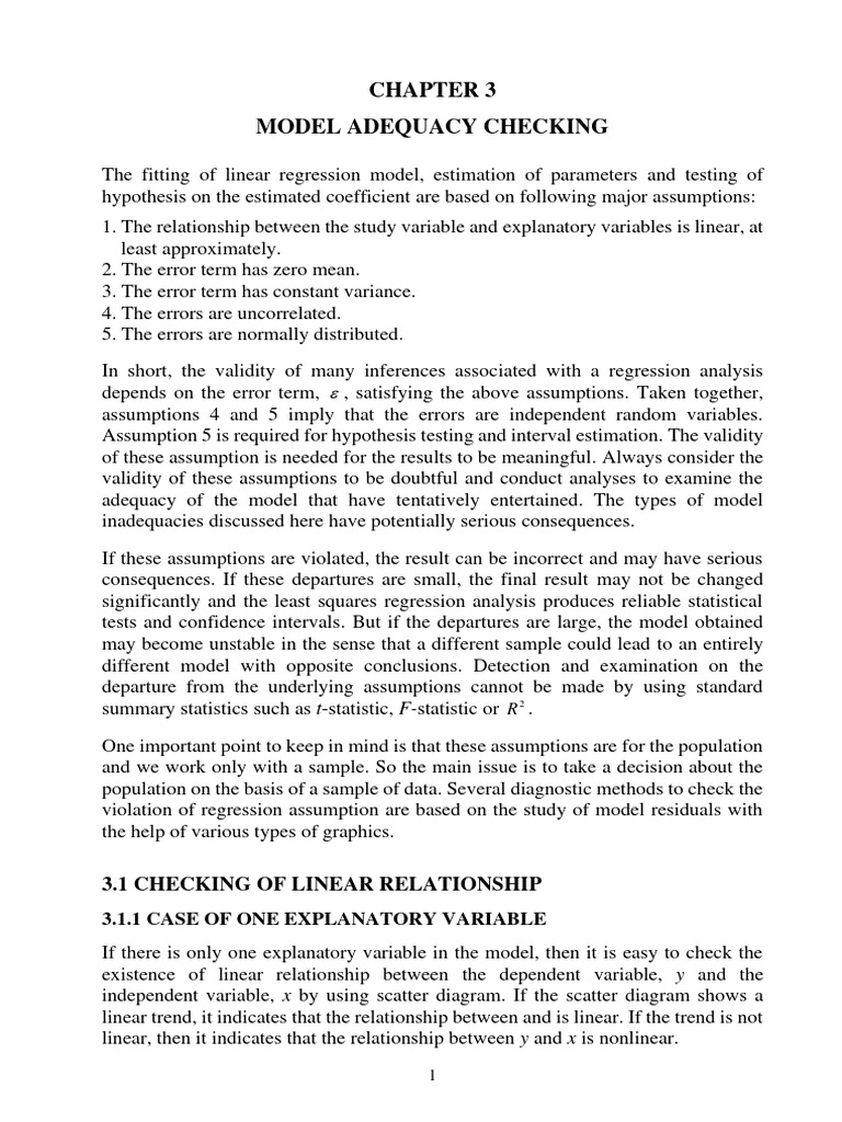 Chapter 3 | PDF | Errors And Residuals | Regression Analysis