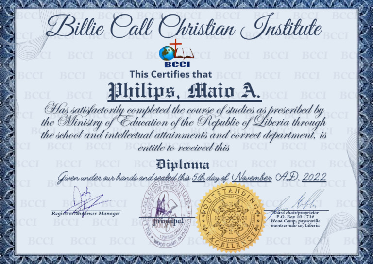 Philips Diploma Certificate | PDF