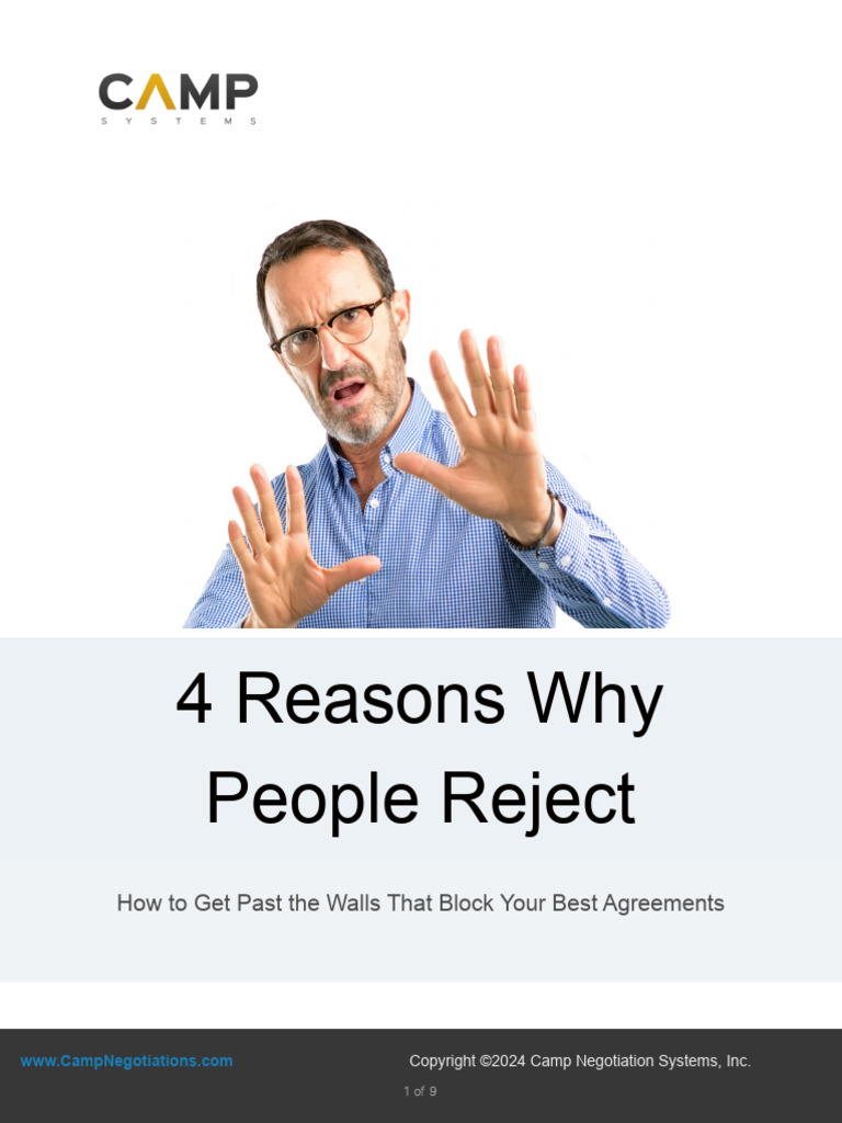 4 Reasons Why People Reject: How To Get Past The Walls That Block Your ...