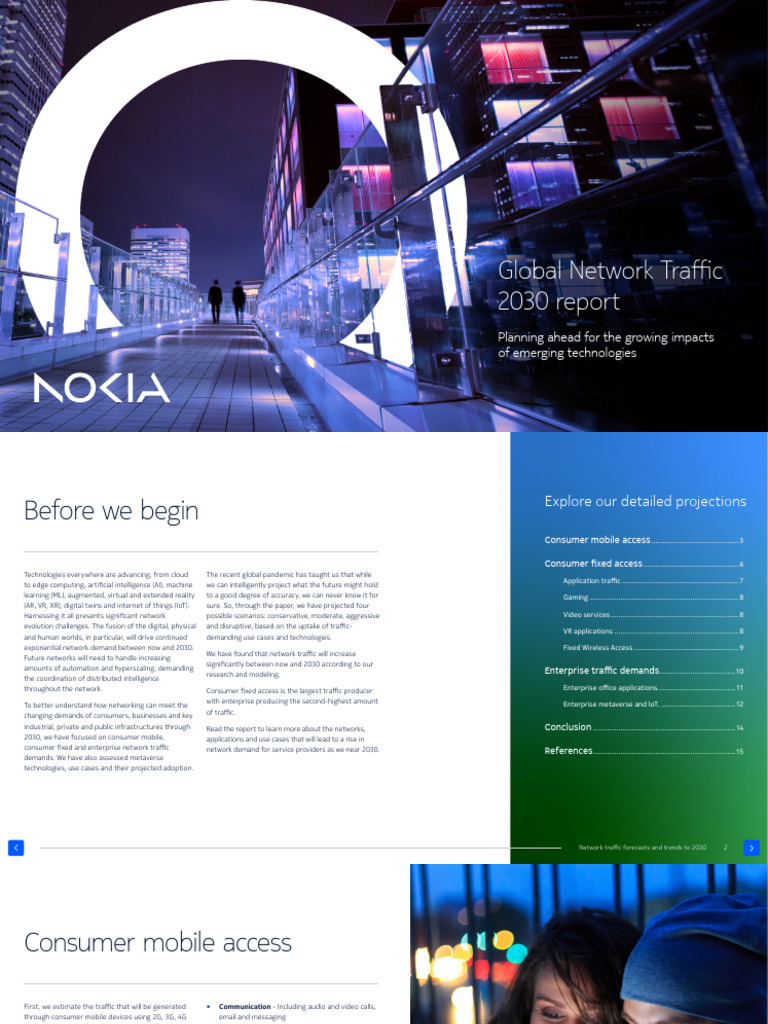 Nokia Global Network Traffic 2030 Report en | PDF | Internet Of Things | Mobile Broadband