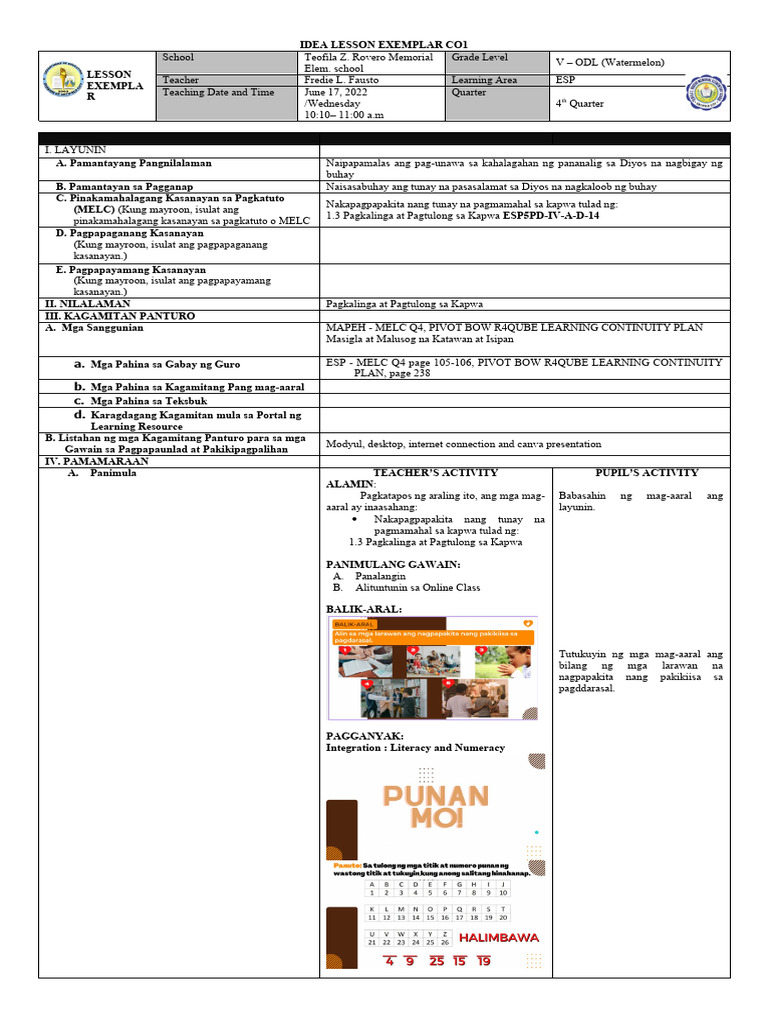 CO2-LE-IN-ESP-5-WEEK 3 | PDF