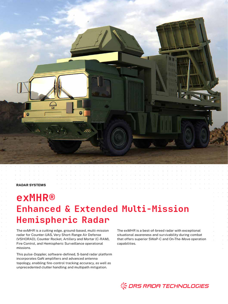 New LDRS RADA Datasheet ExMHR 2023-1 | PDF | Radar | Military Technology
