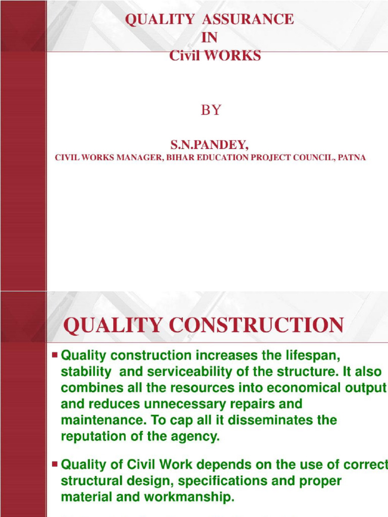 For Civil Quality Control | PDF