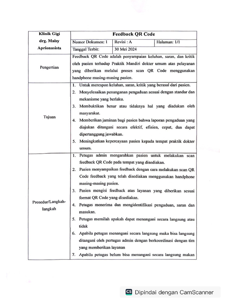 Feedback QR Code | PDF