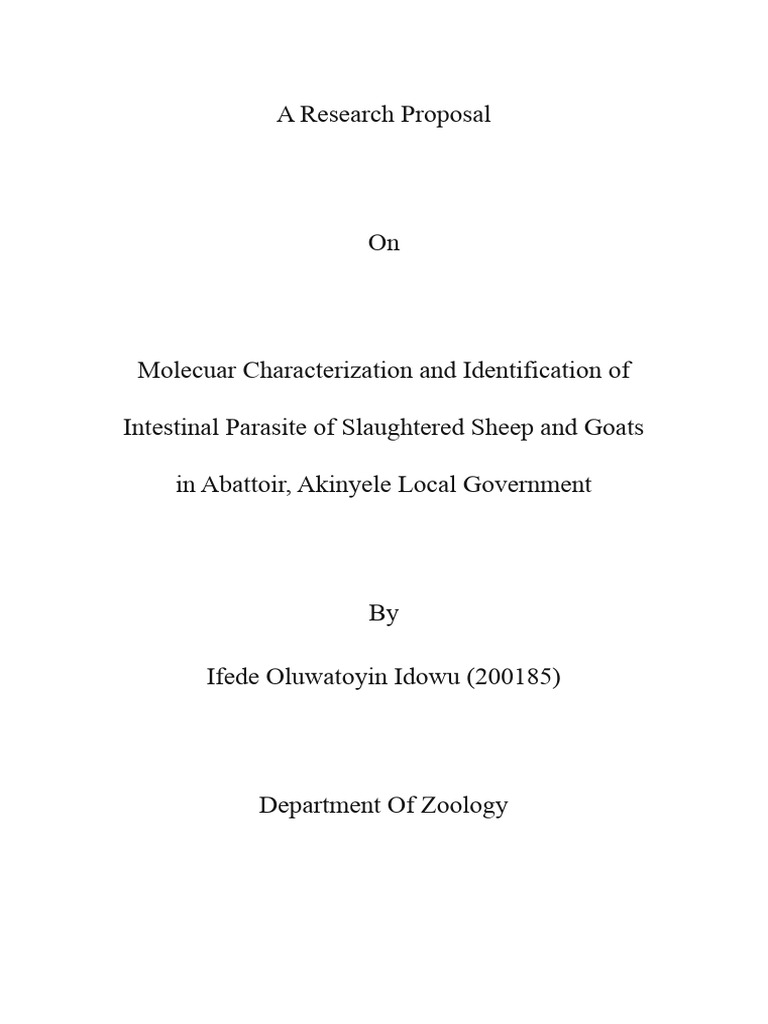 Project MSC Proposal Ifede 1 | PDF | Polymerase Chain Reaction | Real Time Polymerase Chain Reaction