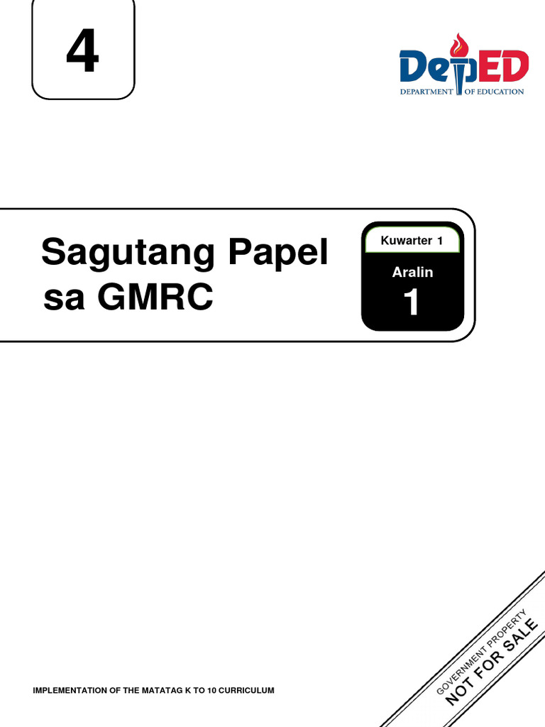 Q1 - WS - GMRC 4 - Lesson 1 - Week 1 | PDF
