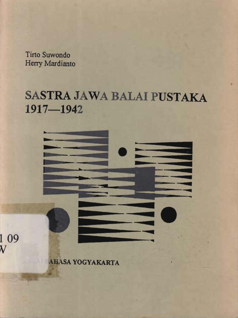 Sastra Jawa Balai Pustaka 1917 - 1942 (1998) | PDF