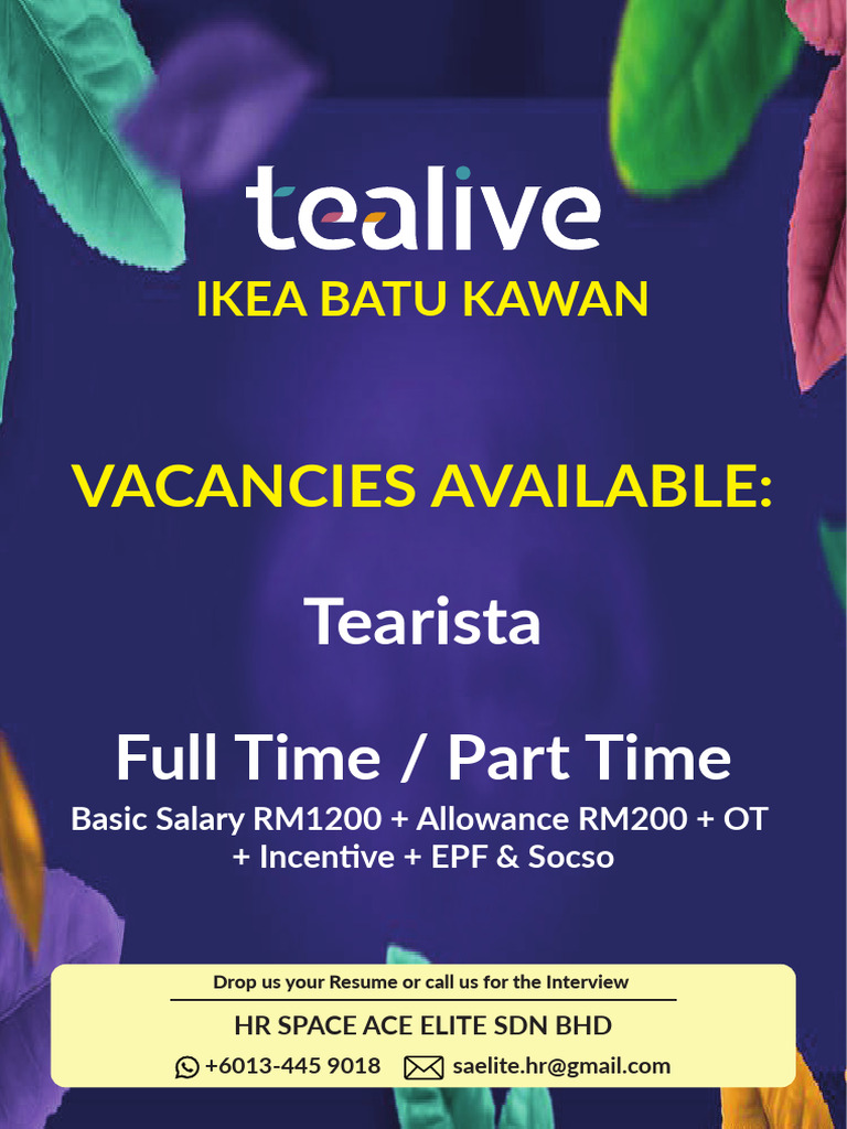 Tealive Hiring A4 | PDF
