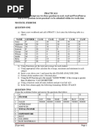 Spreadsheet 2006-2021 Kcse Computer Studies Practical | PDF | Spreadsheet | Worksheet