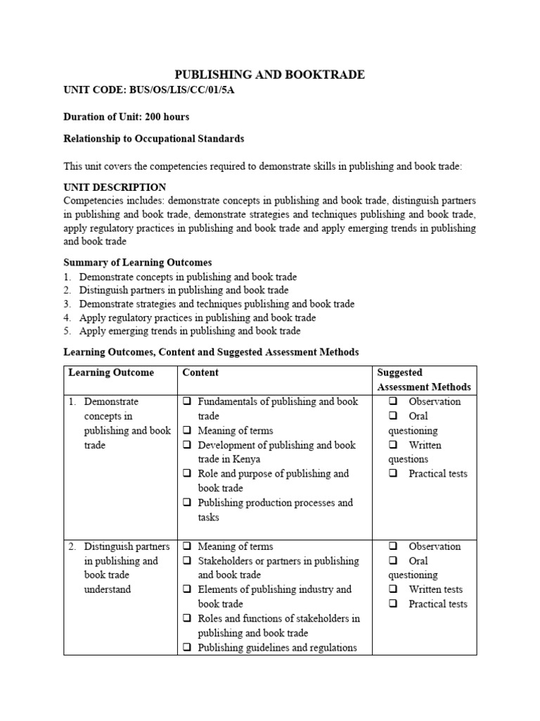 Publishing and Booktrade Notes | PDF | Publishing | Books