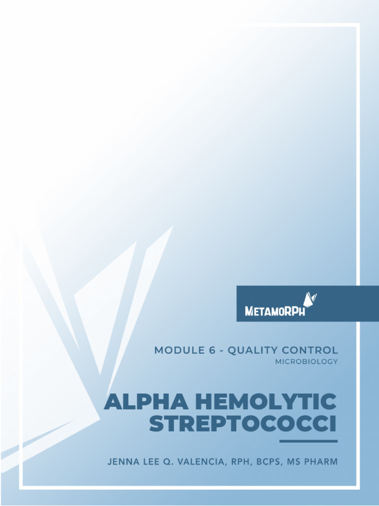 Alpha Streptococci | PDF | Streptococcus | Antimicrobial Resistance