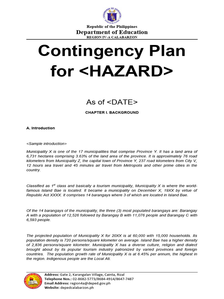 ConPlan-Template | PDF | Learning