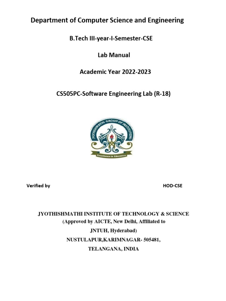 Se-Final Lab Manual | PDF | Software Testing | Unified Modeling Language
