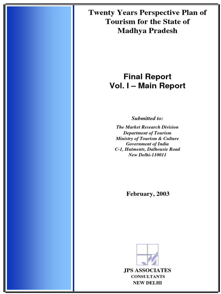 Prespective Plan Vision Report MP Data | PDF | Tourism | Infrastructure