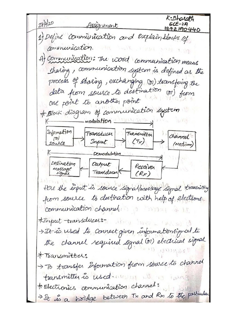 18-440 Adc Assignment-2 Unit -1 | PDF