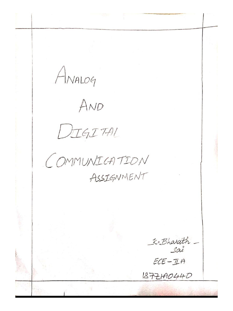 18-440 Adc Assignment-1 | PDF