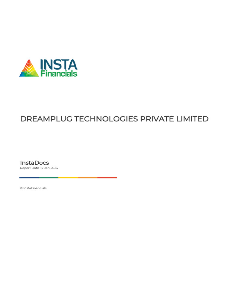 InstaDocs Report of DREAMPLUG TECHNOLOGIES PRIVATE LIMITED - 17-01-2024 ...