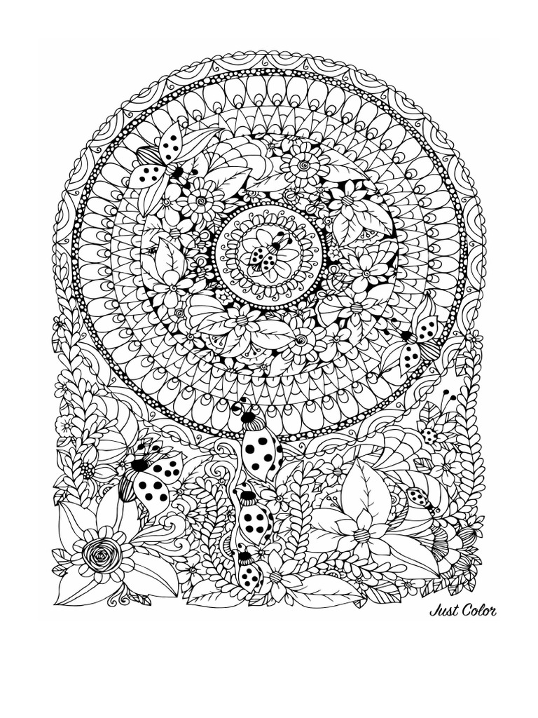 Coloring Mandala 2019 4 | PDF