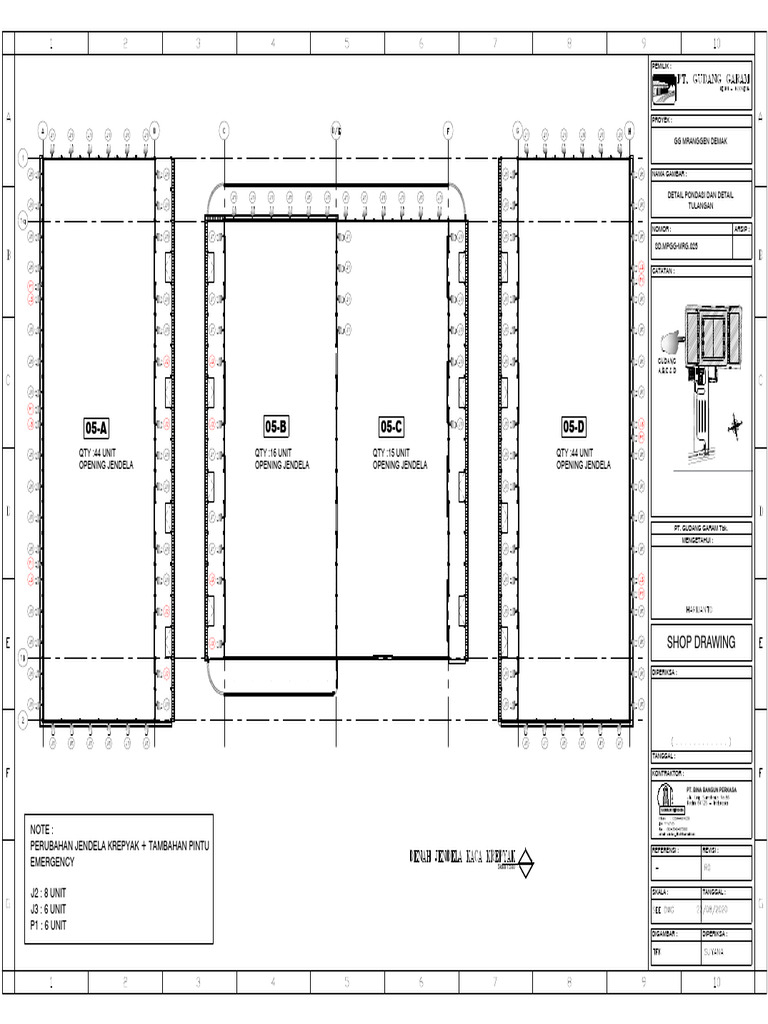 01 - Denah Jendela Krepyak | PDF
