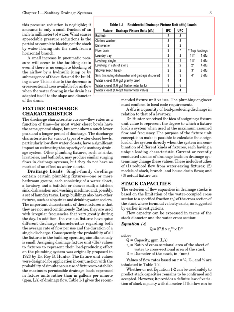 ASPE - Vol 2 (2004) - CHAPTER 1-3 | PDF | Toilet | Discharge (Hydrology)