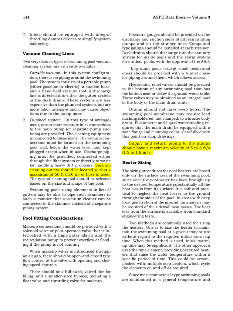 Aspe Volume 3 p144 | PDF | Pump | Swimming Pool
