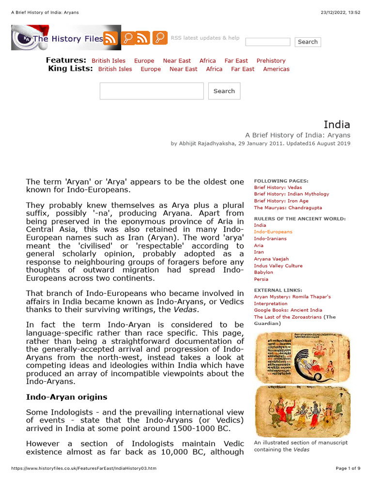 Indo-Aryans: History and Theories | PDF | Devi | Vishnu