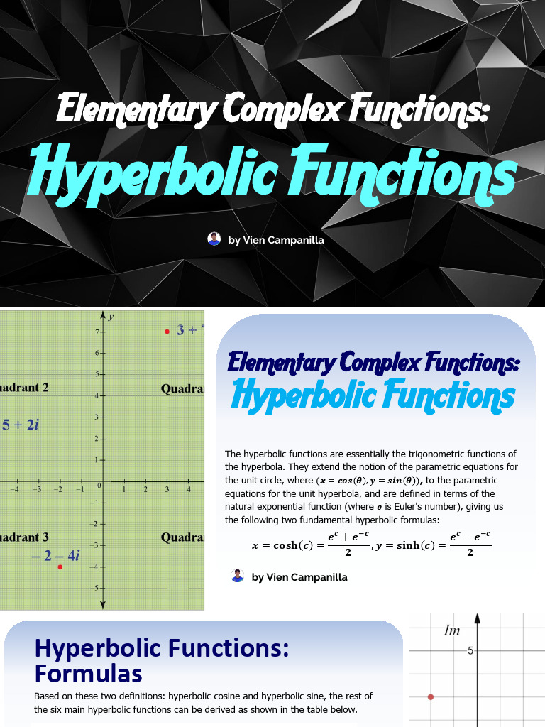 Understanding Hyperbolic Functions | PDF | Trigonometric Functions | Function (Mathematics)
