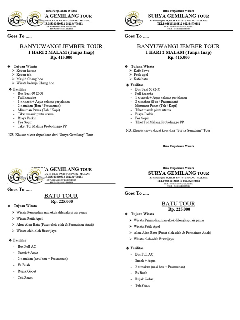 Brosur Surya Gemilang P Omar Jadi 2 | PDF