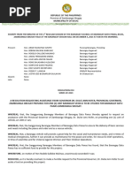 Sample Barangay Resolution Template | PDF