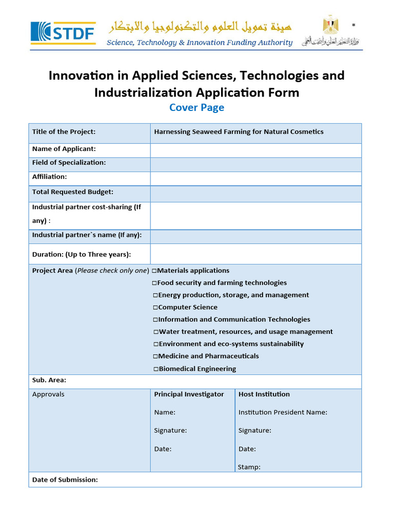 Innovation in Applied Sciences, Technologies and Industrialization ...