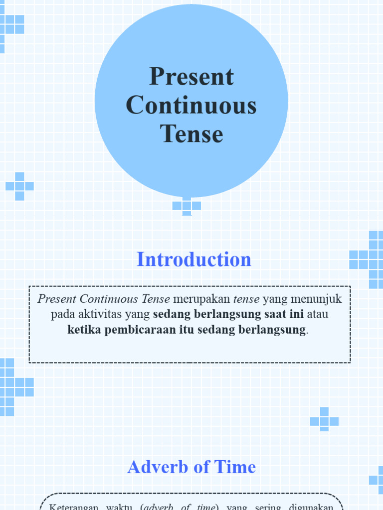 Present Continuous Tense | PDF