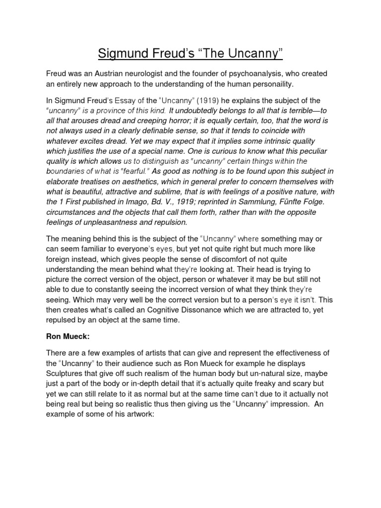 Sigmund Freud Research | PDF | Sigmund Freud | Psychological Concepts