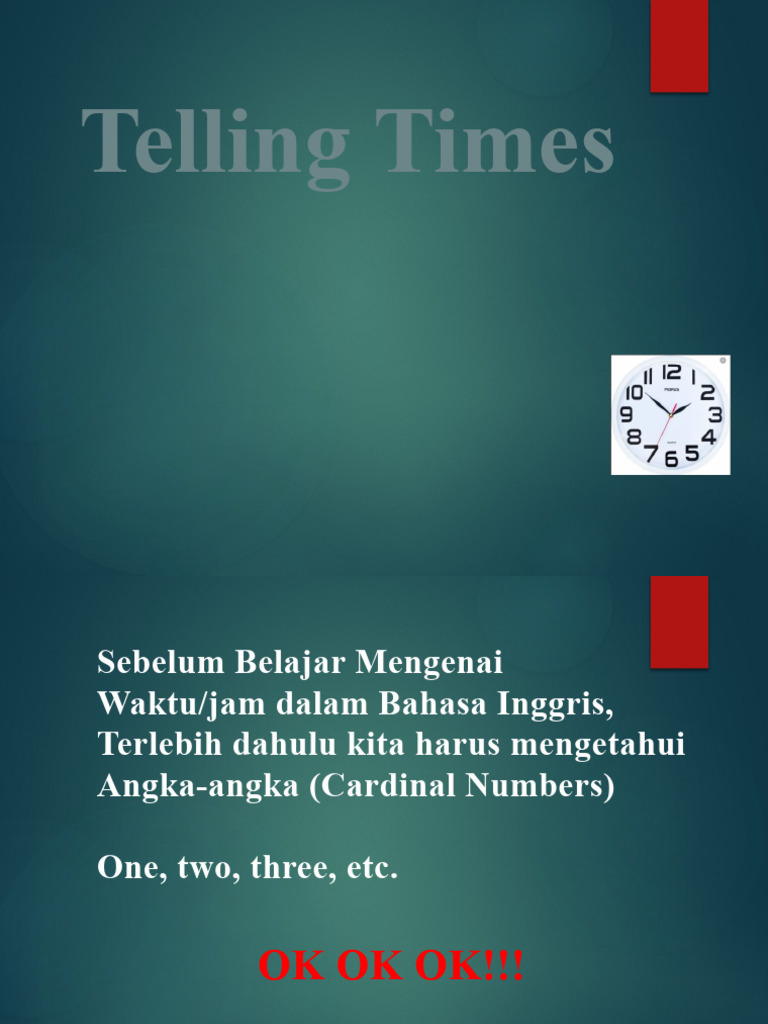 Learn to Tell Time in English | PDF | Language Arts & Discipline ...