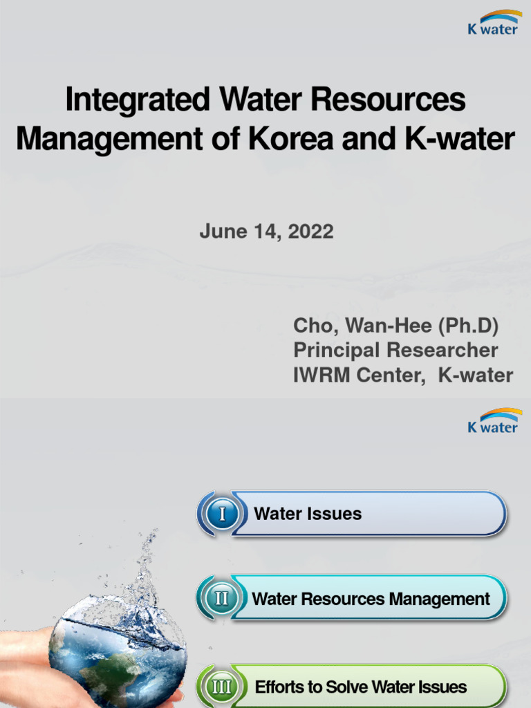 (220614) 4. Integrated Water Resources Management - Cho Wanhee | PDF ...